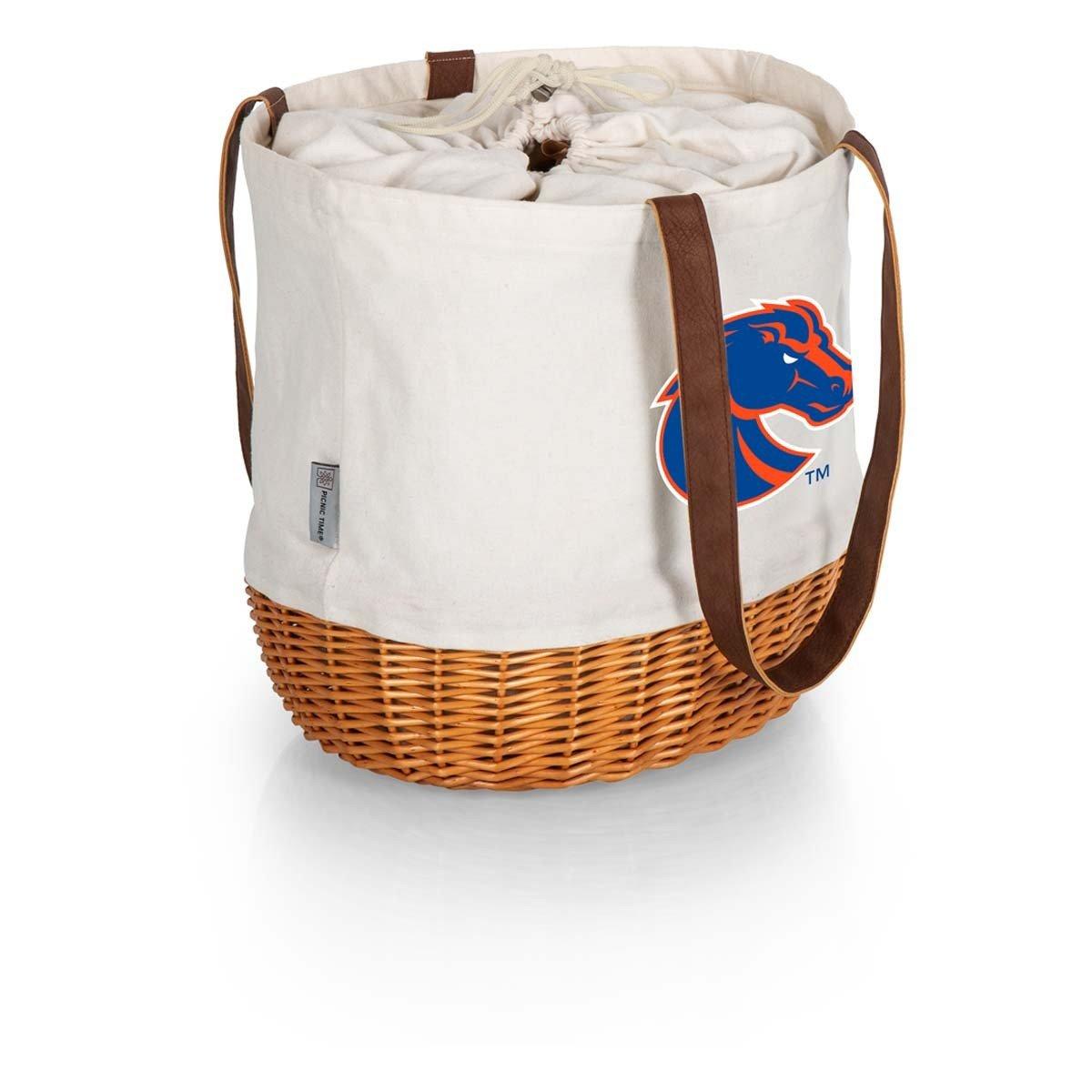 Picnic Time Boise State Broncos Coronado Canvas & Willow Basket Tote