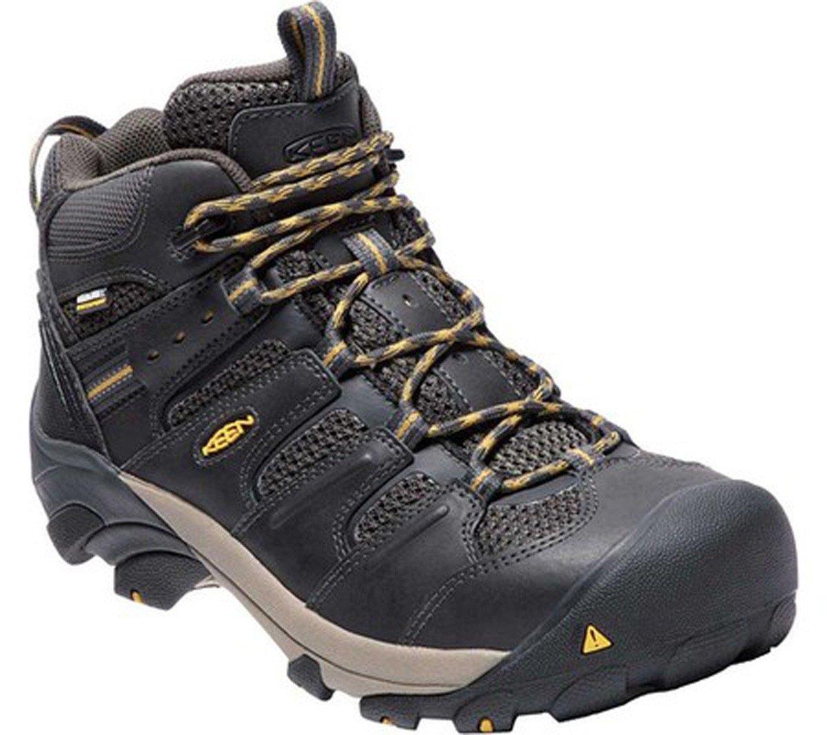 Men's KEEN Utility Lansing Mid Waterproof Steel Toe Hiking Boots