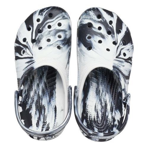 Big Kids' Crocs Classic Marble Clogs
