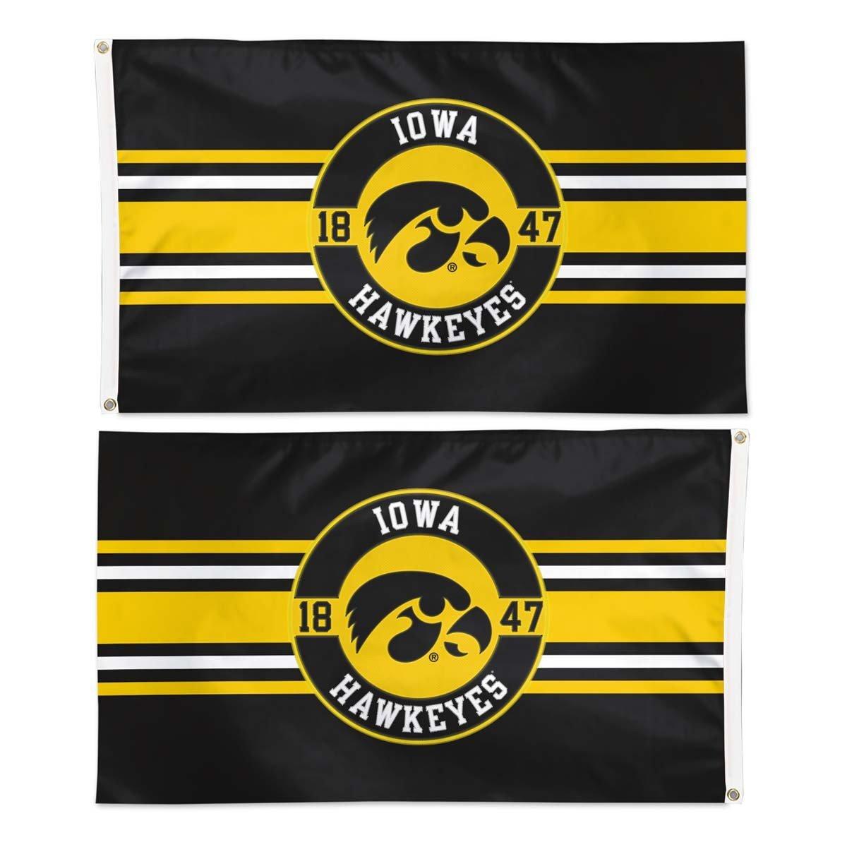 Wincraft Iowa Hawkeyes Applique 3'x5' Deluxe Flag