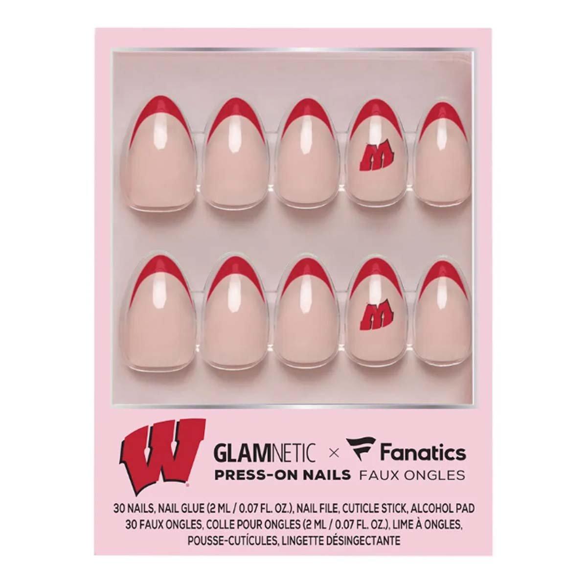 Wincraft Wisconsin Badgers Glamnetic Press-On Nails