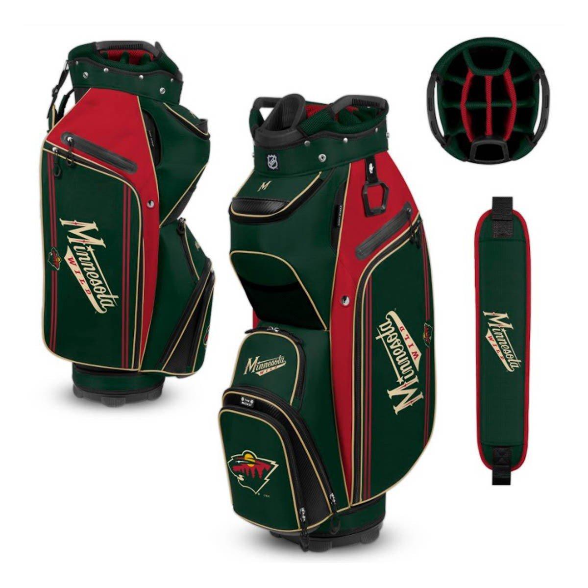 Team Effort Minnesota Wild Bucket III Cooler 14-Way Golf Cart Bag