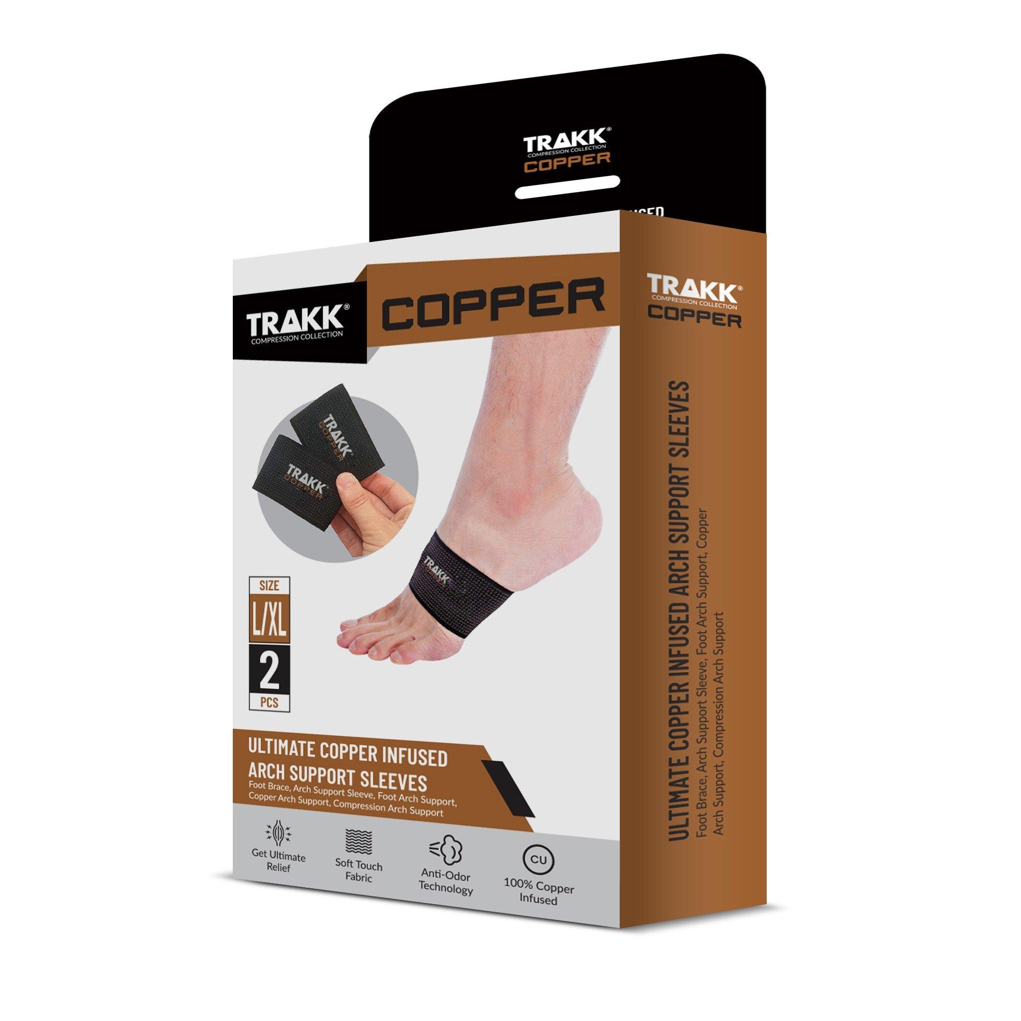 Trakk Copper Ultimate Copper Infused Arch Support Sleeves