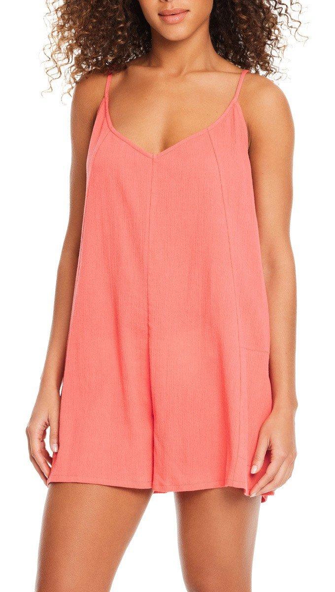 Women's Sanctuary Short Pockets Romper Swim Cover Up