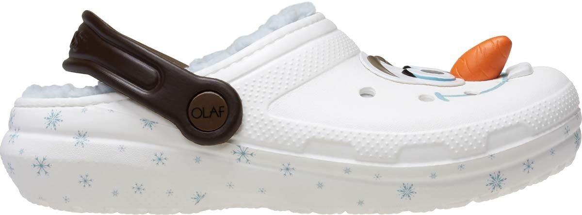Toddler Girls' Crocs Classic Olaf Fuzz-Lined Clogs