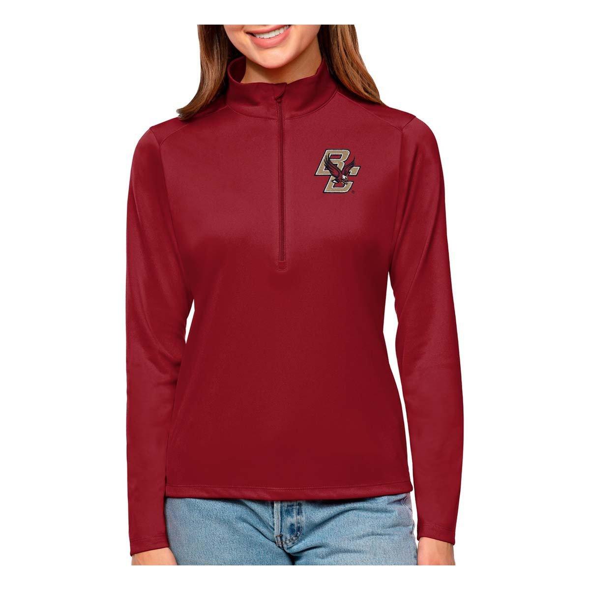 Antigua Women's Boston College Eagles Tribute Long Sleeve 1/4 Zip