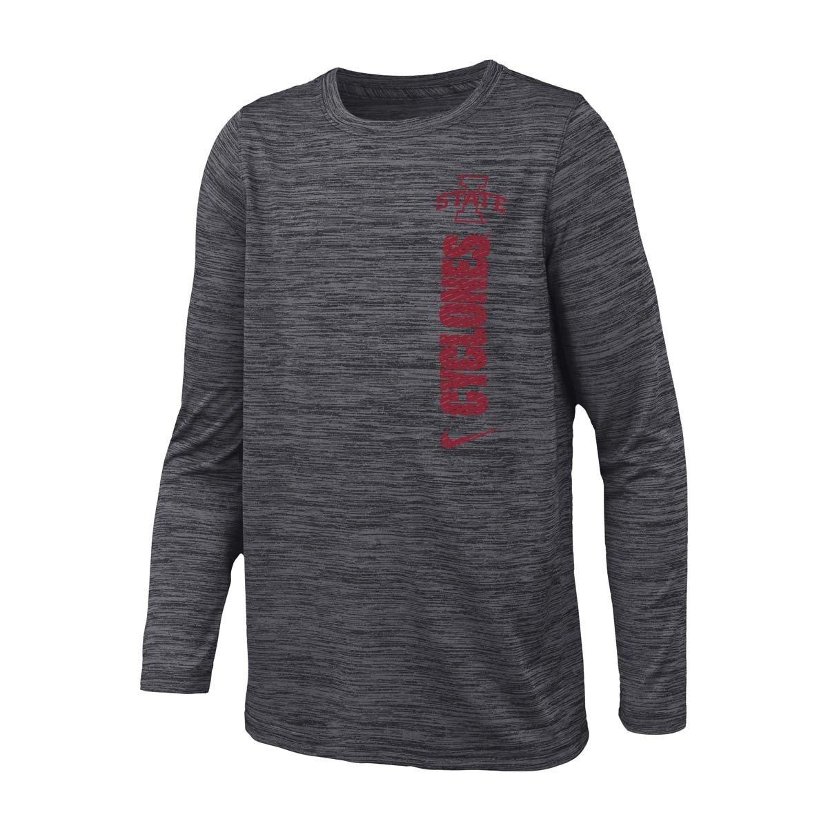 Nike Kids' Iowa State Cyclones 2024 Velocity Long Sleeve T-Shirt