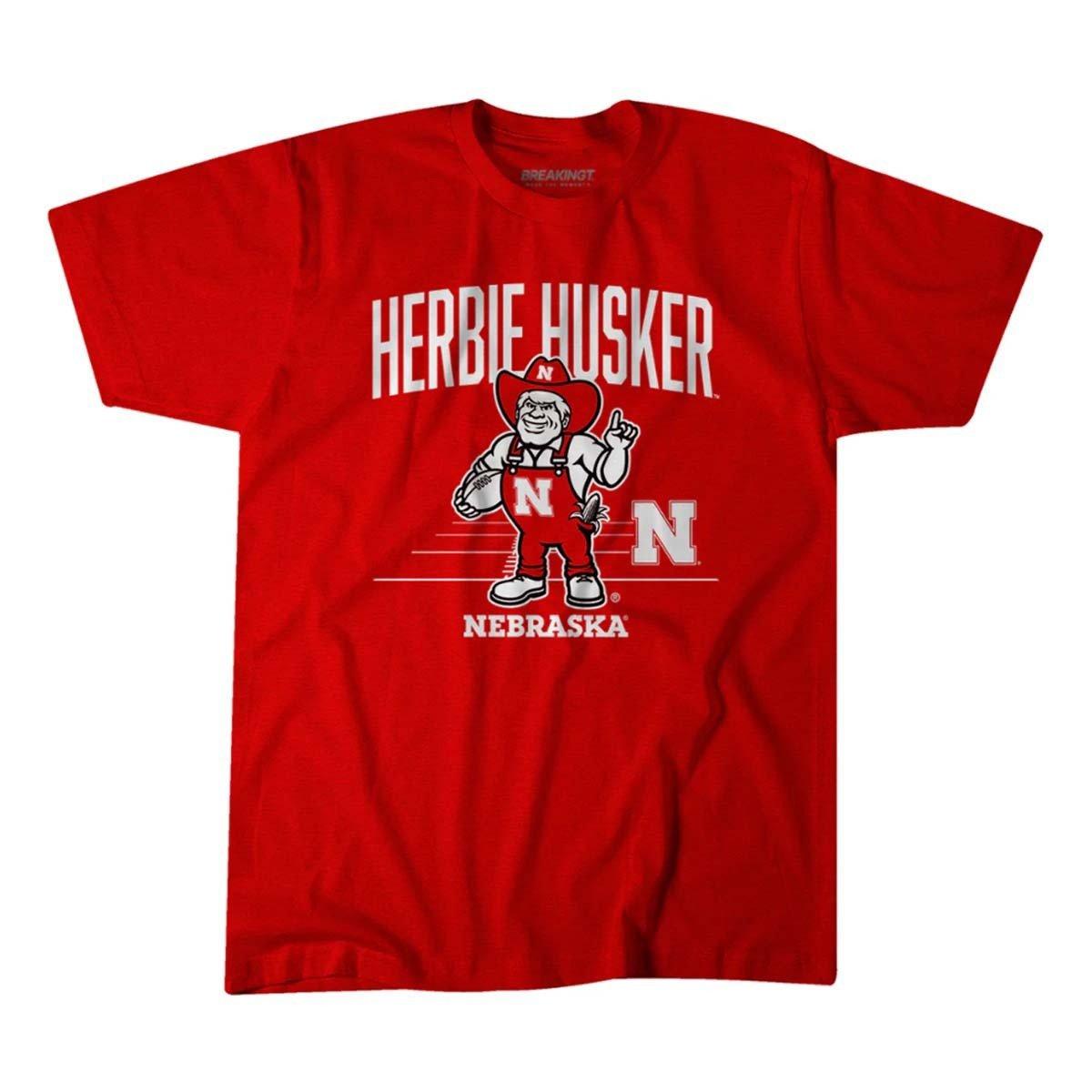 BreakingT Kids' Nebraska Cornhuskers Herbie Football Sleeveless T-Shirt