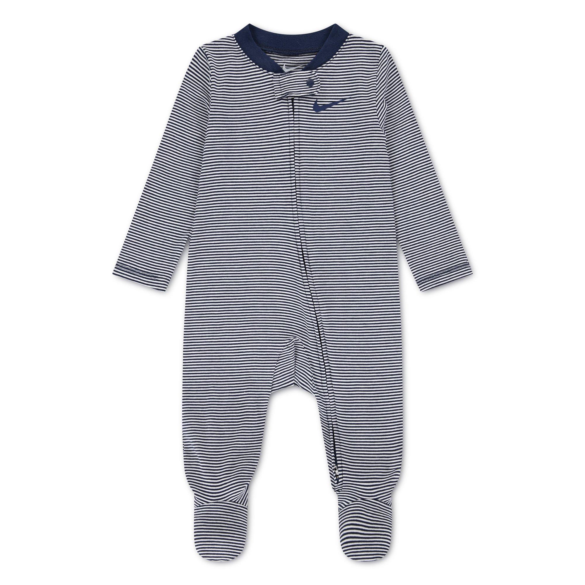Baby Nike Striped Footie Pajamas