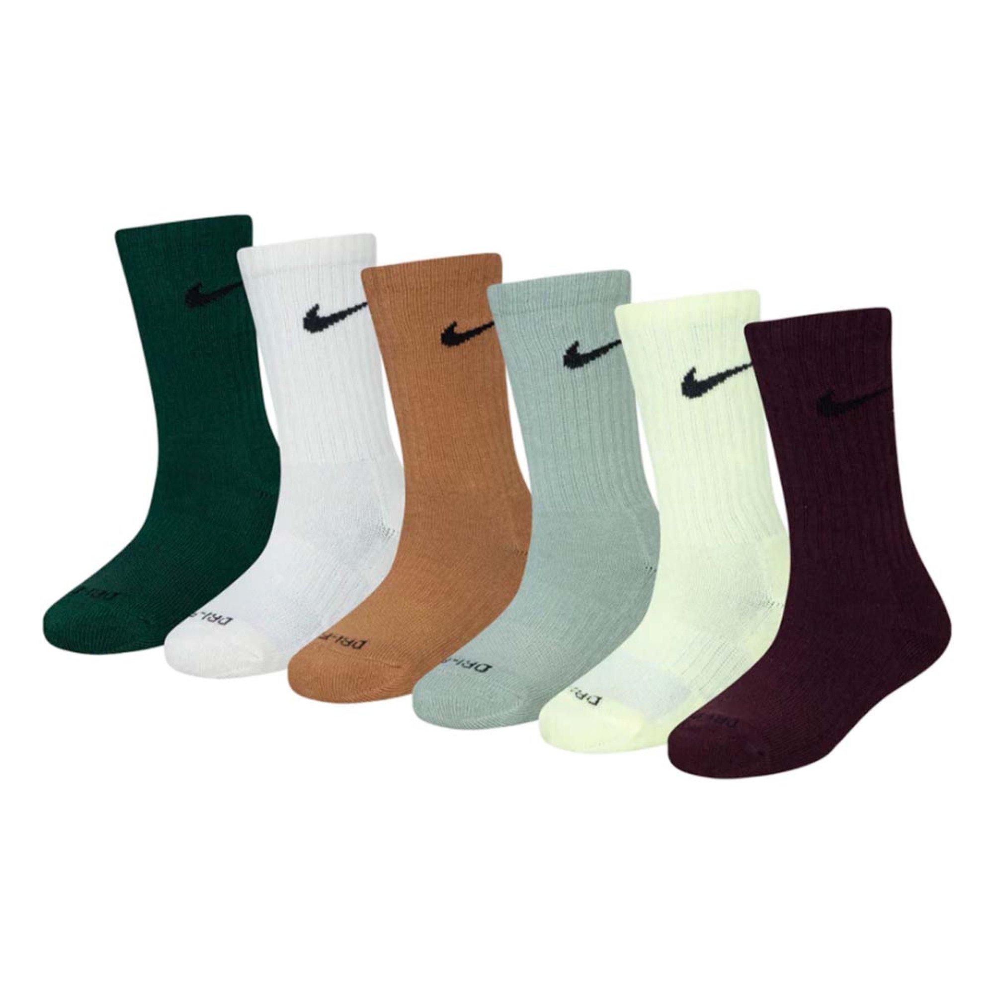 Kids' Nike Performance Basics 6 Pack Crew Socks