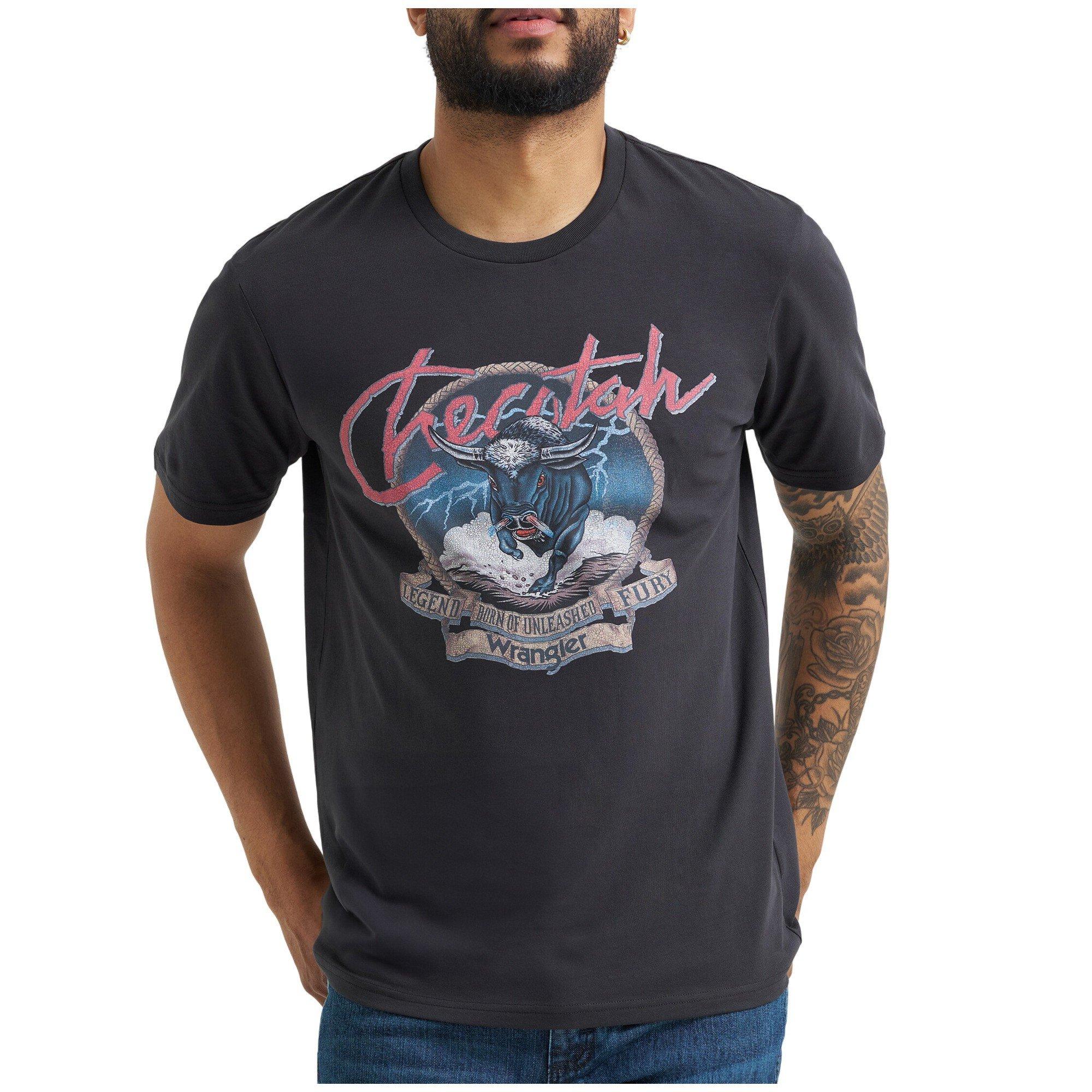 Men's Wrangler Graphic Checotah Bull T-Shirt