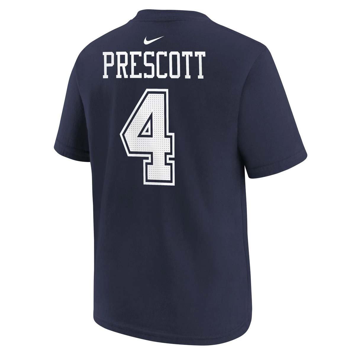 Nike Kids' Dallas Cowboys Dak Prescott #4 Name & Number T-Shirt