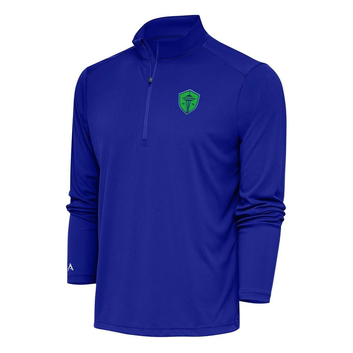 Antigua Men's MLS Seattle Sounders FC Chest Logo Tribute 1/4 Zip