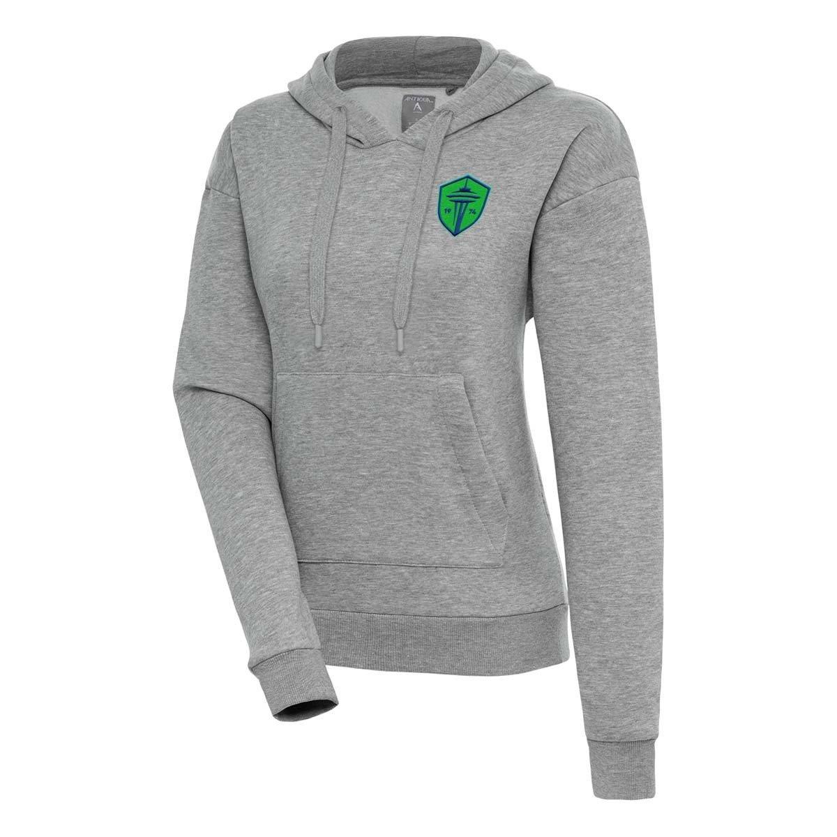 Antigua Women's MLS Seattle Sounders FC Chest Logo Victory Hoodie