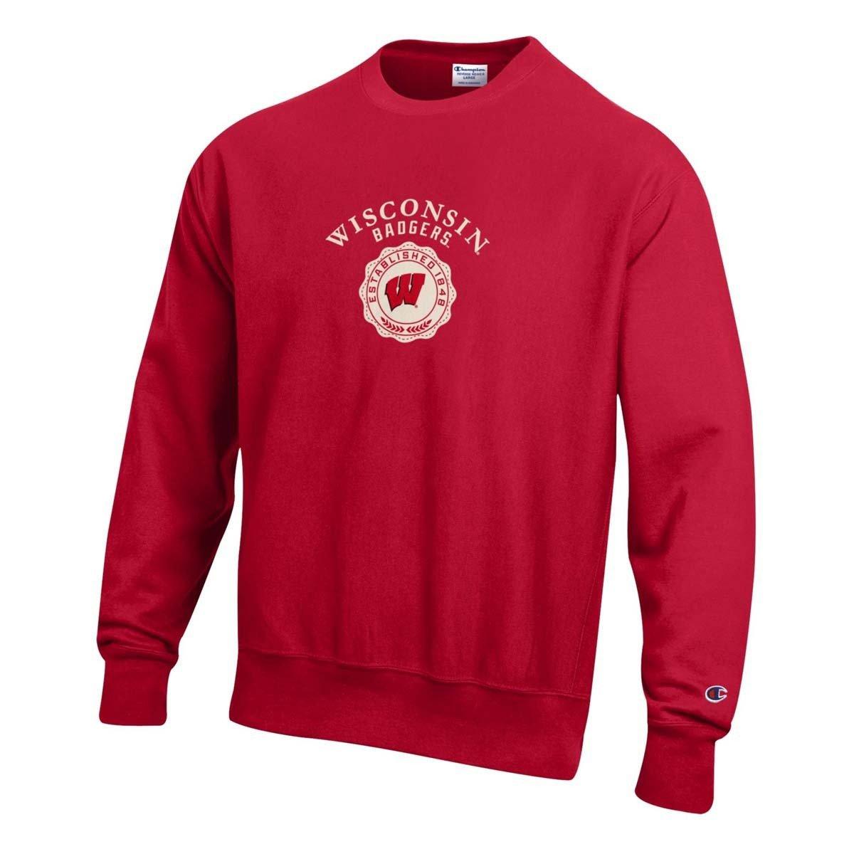 Champion Wisconsin Badgers Reverse Weave 25 Crew
