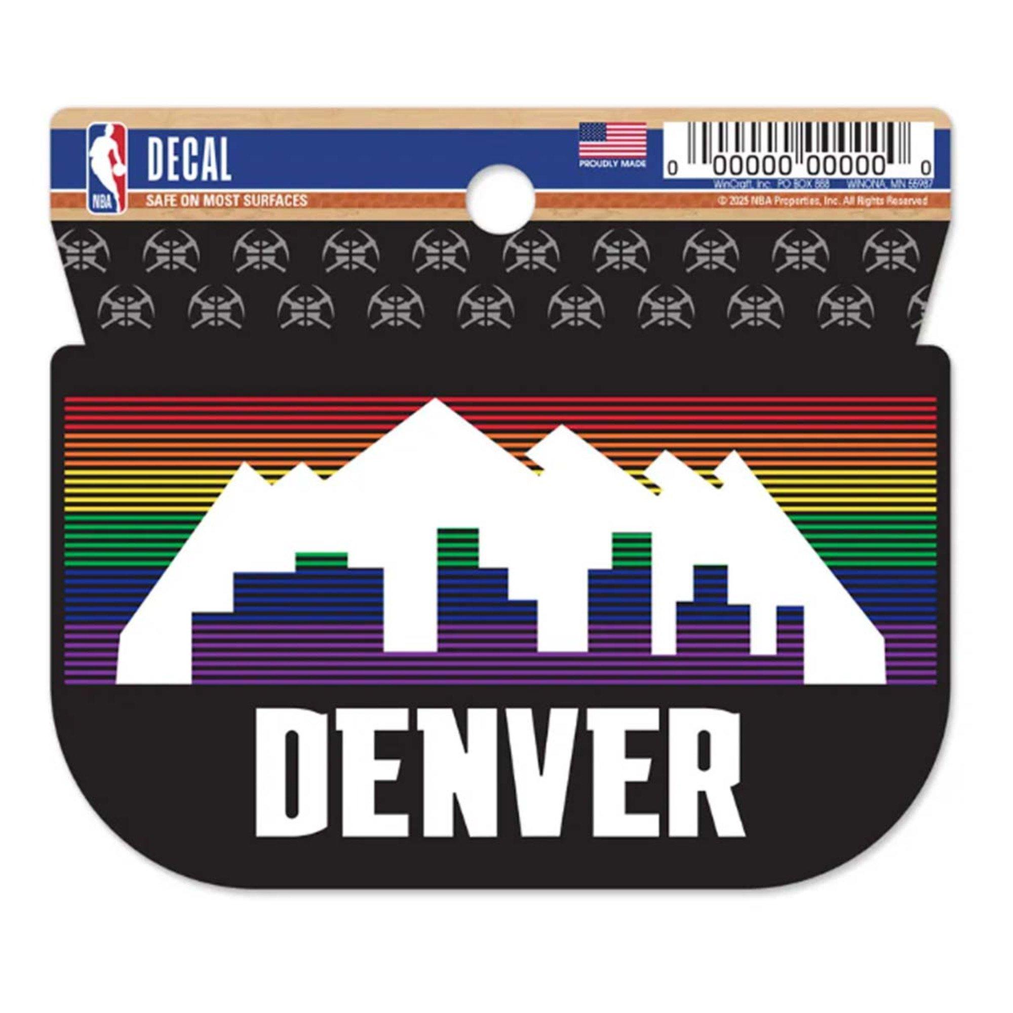 Wincraft Denver Nuggets 2025 City Edition Clean Cut Decal
