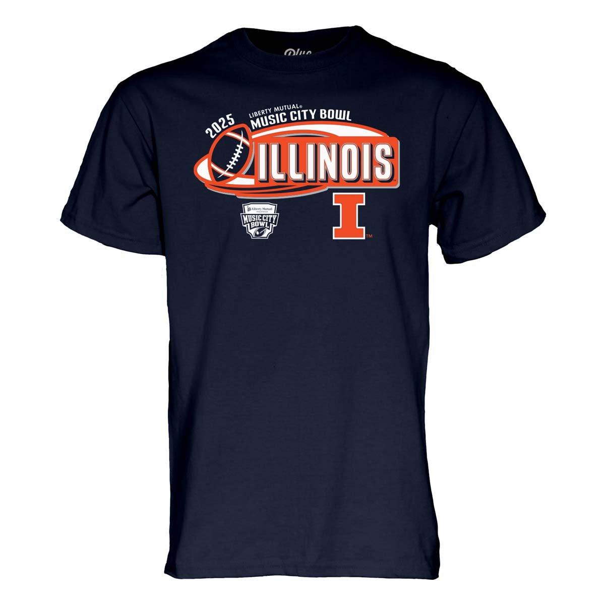 Blue 84 Illinois Fighting Illini Bowl Bound T-Shirt