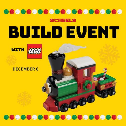 Meridian SCHEELS Holiday LEGO Train Build Event - Boise Mom
