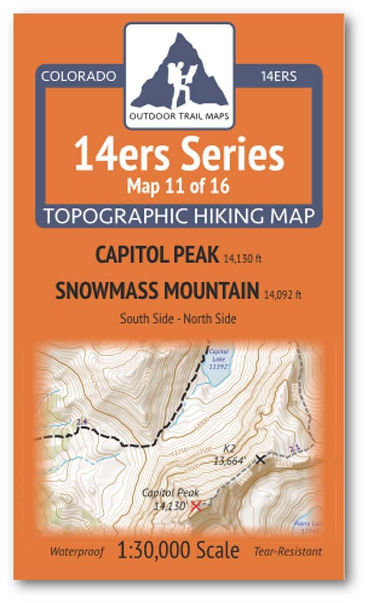 Outdoor Trail Maps Capitol, Snowmass Map