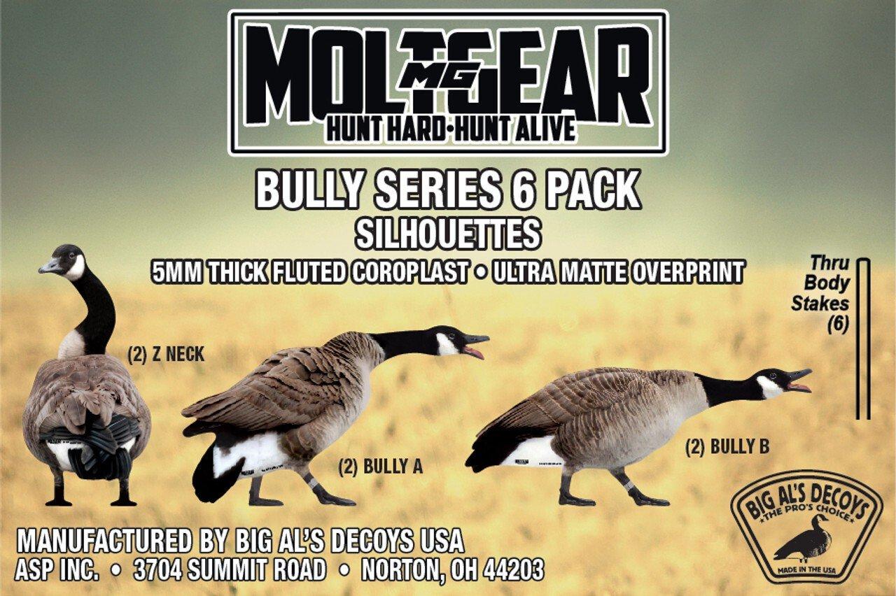 Molt Gear Bully Series 1 Canada Goose Silhouette Decoys 6 Pack