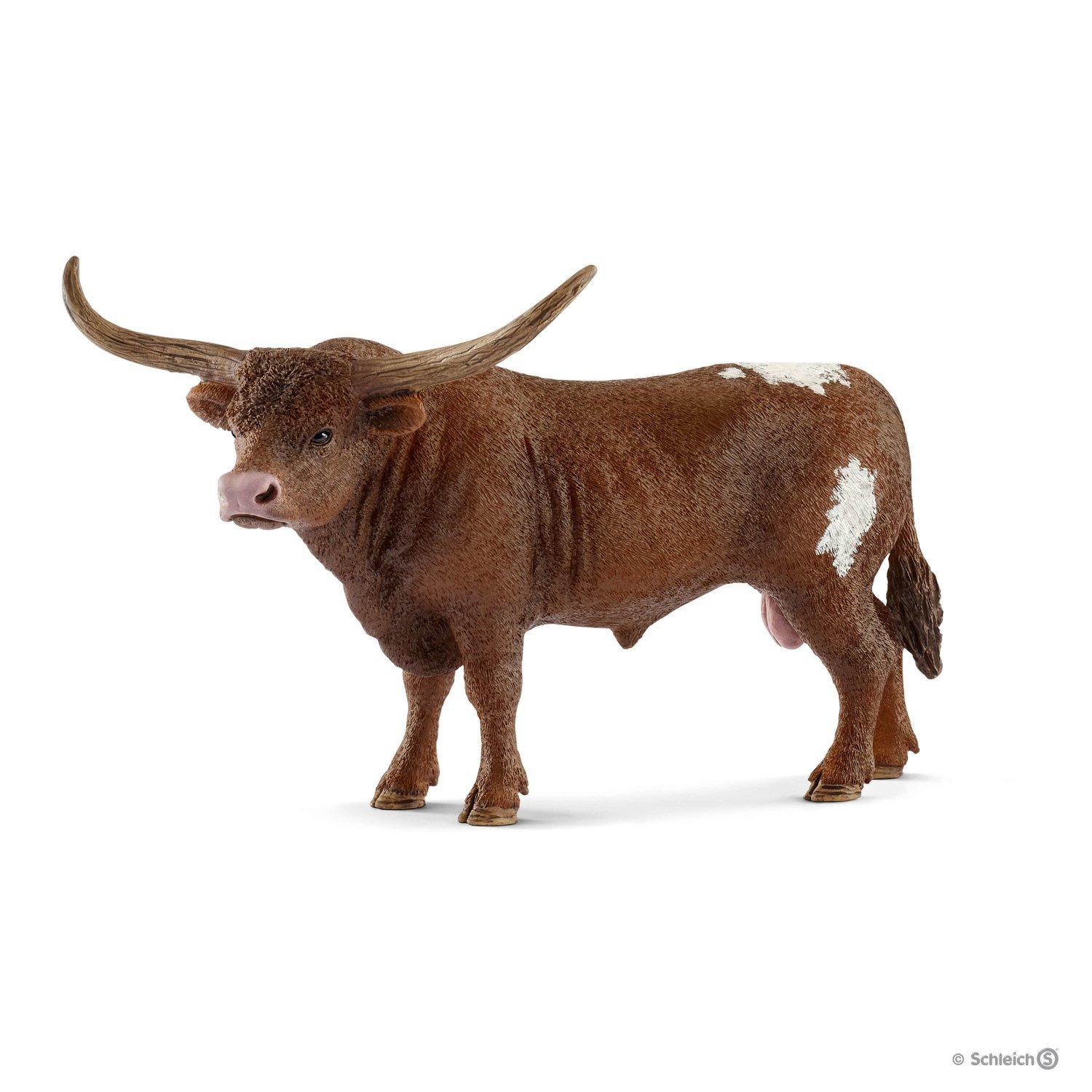Schleich Texas Longhorn Bull Figurine