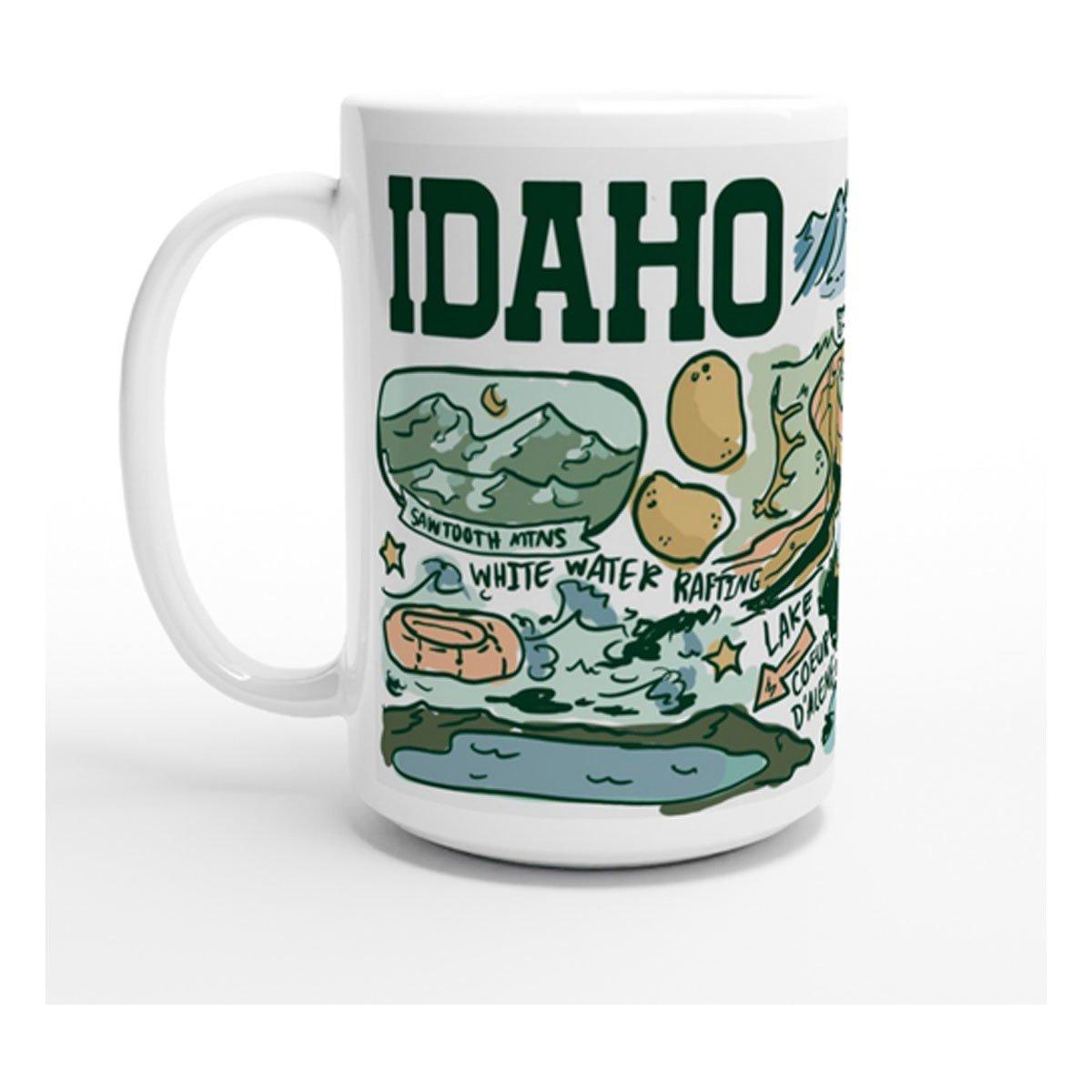 Ivory and Sage 1902 Idaho Scheels Traveled Mug