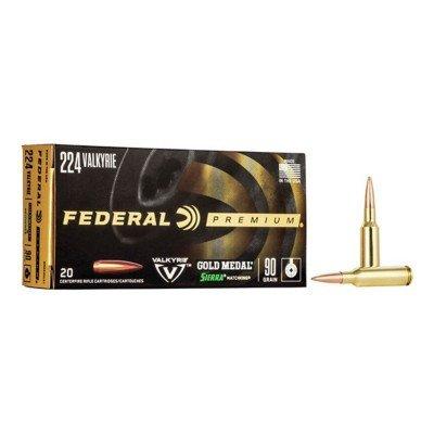 Federal Premium Gold Medal Sierra MatchKing 224 Valkyrie Rifle ...
