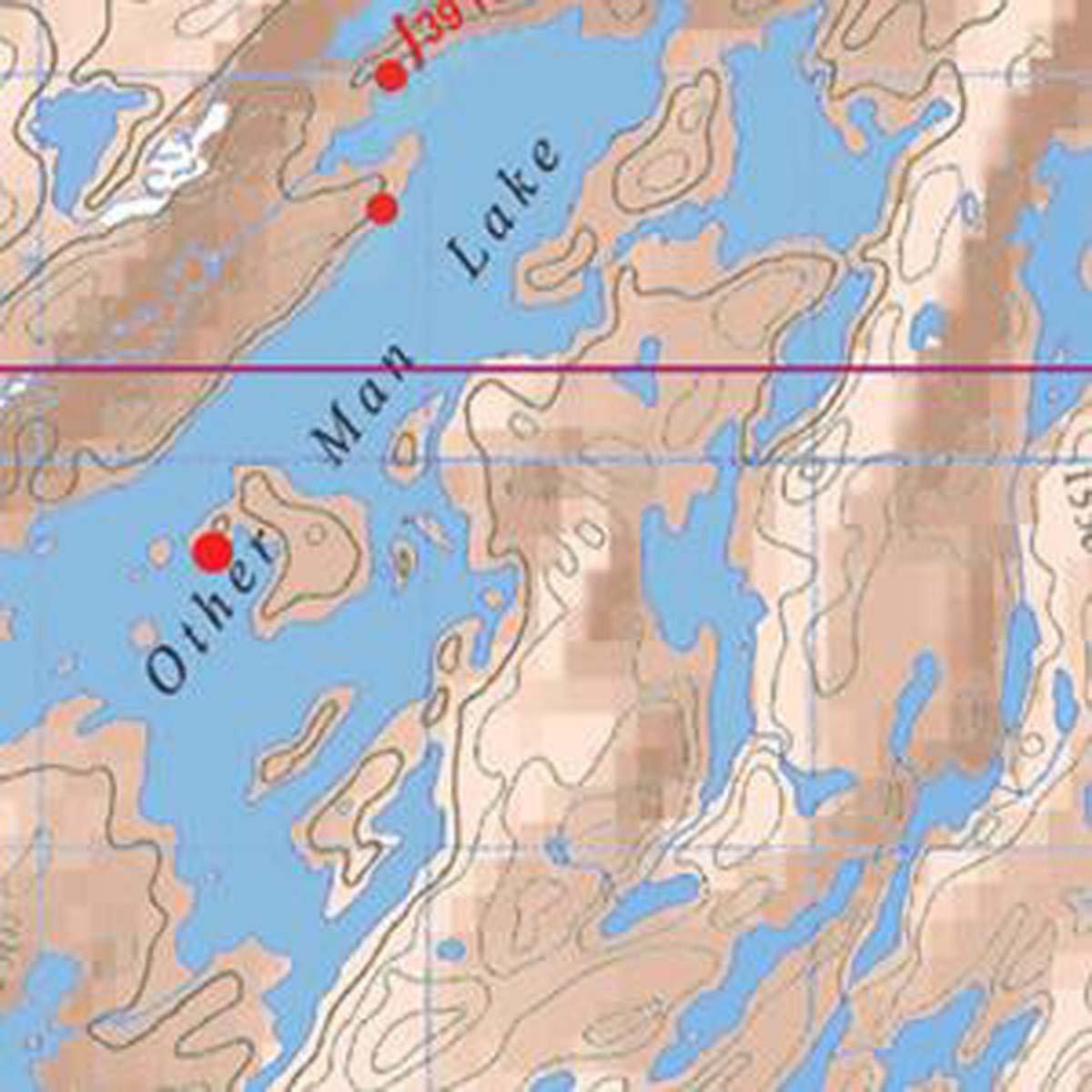 Mckenzie Maps This Man and Cache Lakes #26 Map
