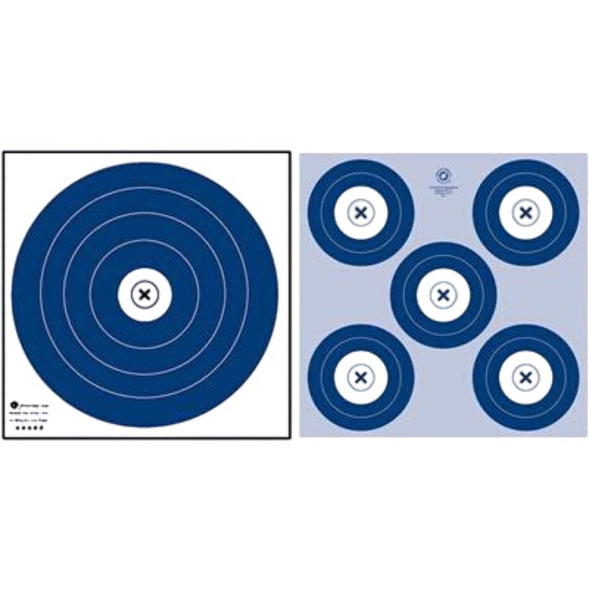 Maple Leaf NFAA Dual 1-Spot/5-Spot Paper Archery Targets