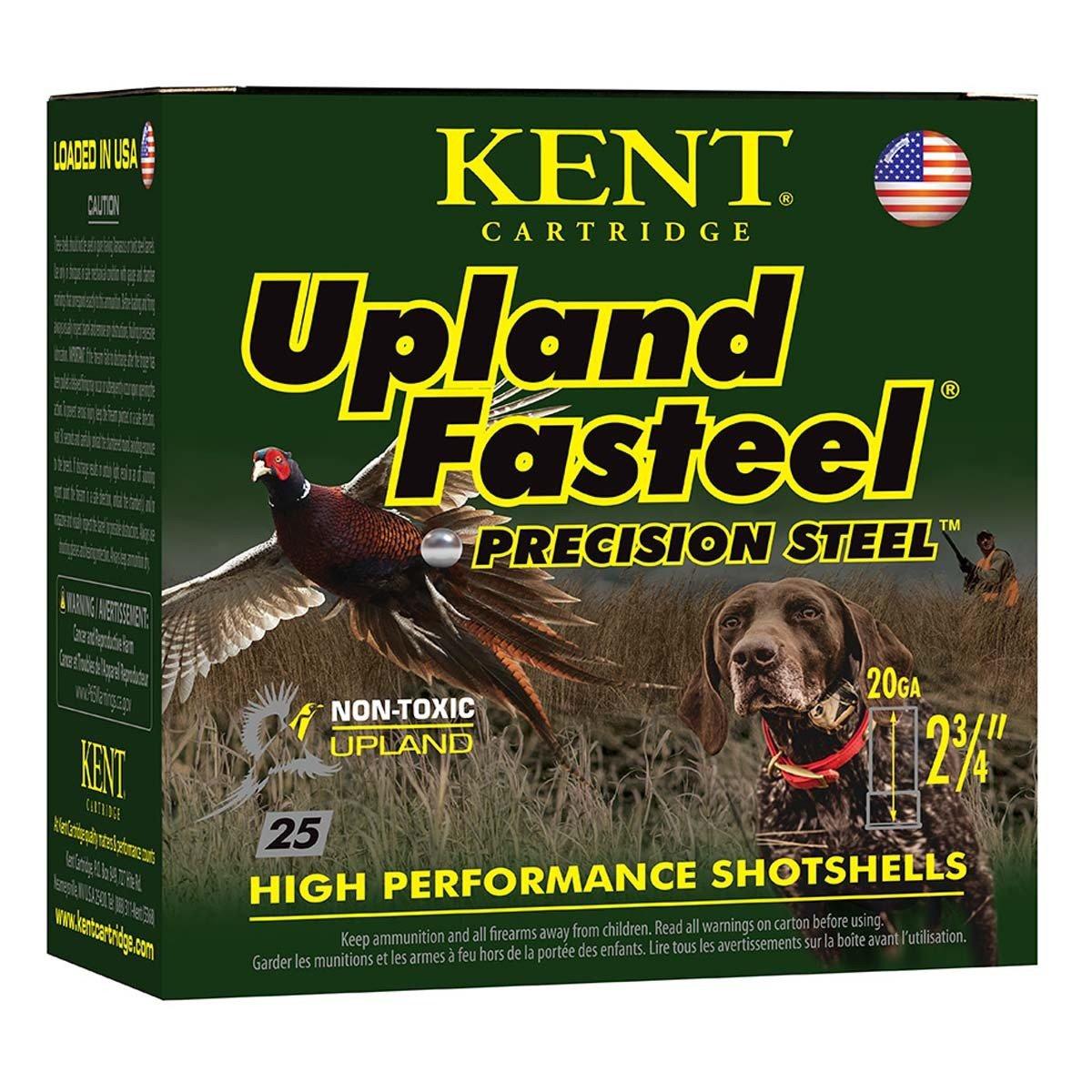 Kent Cartridge Upland Fasteel Non-Toxic 20 Gauge Shotshells 25 Round Box