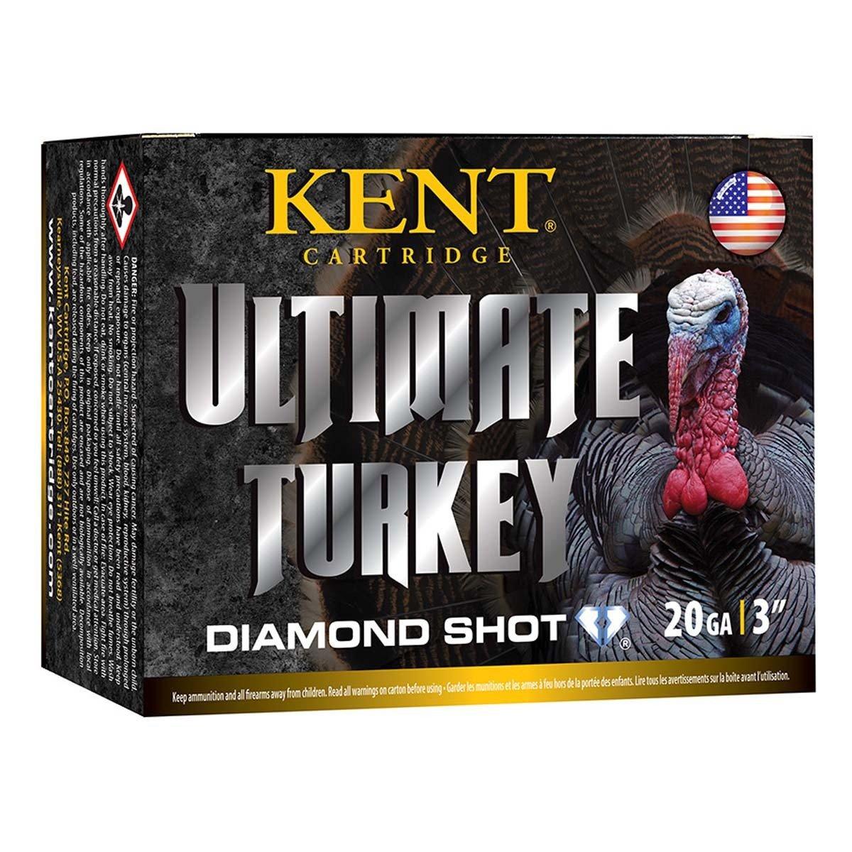 Kent Cartridge Ultimate Turkey Diamond Shot 20 Gauge Shotshells 10 ...