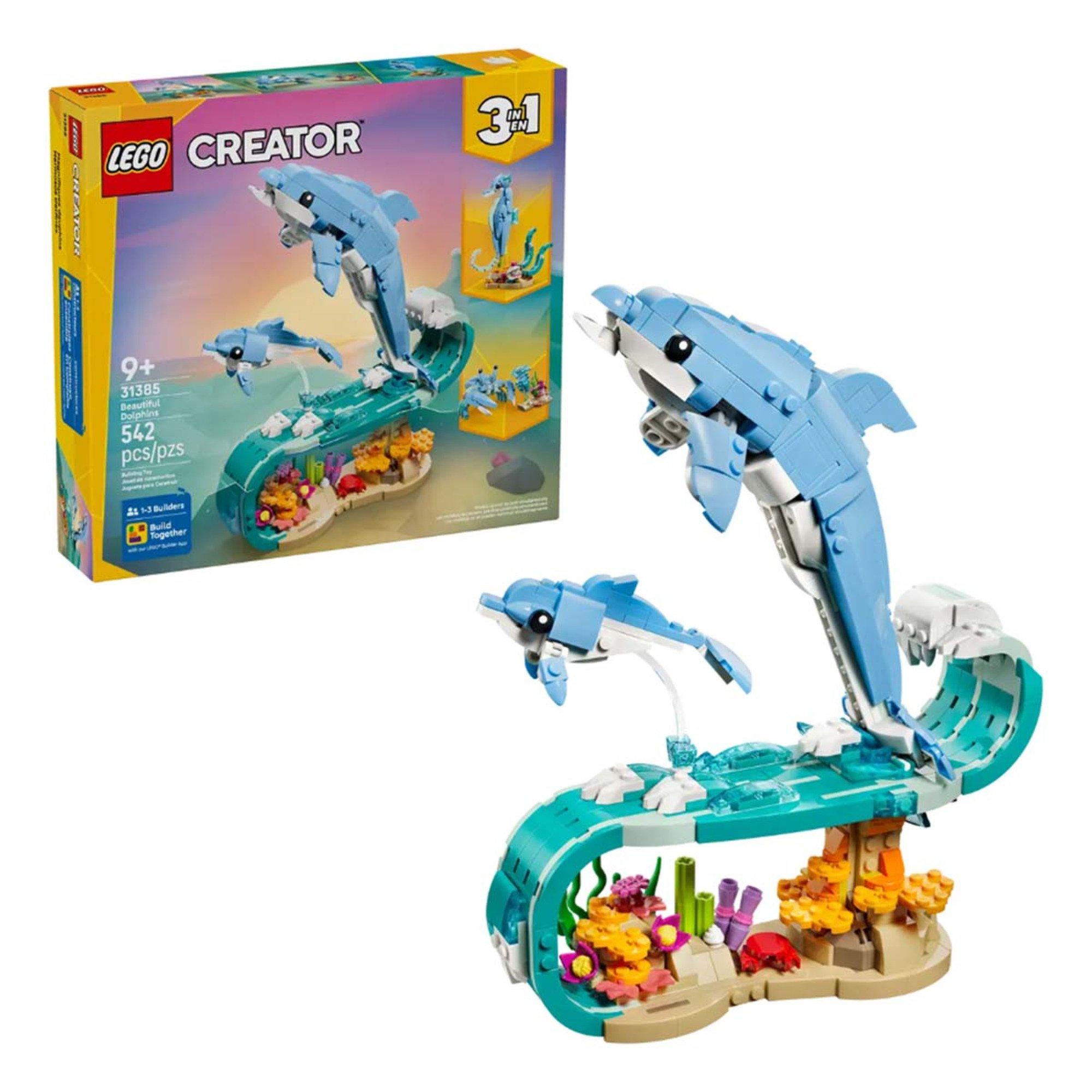 LEGO® Creator 3 in 1 Sea Animals Beautiful Dolphins 31385 Building Set