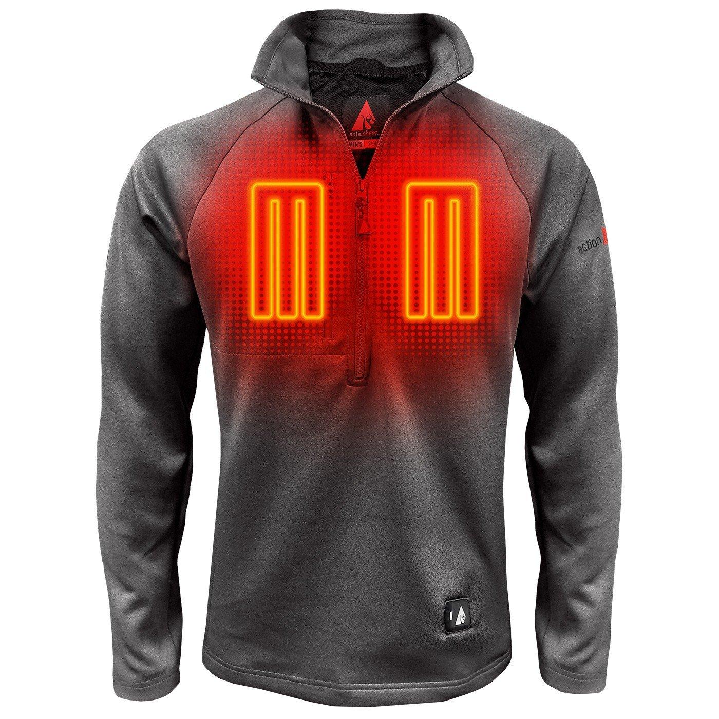 Men's ActionHeat 5V Battery Heated 1/2 Zip Pullover