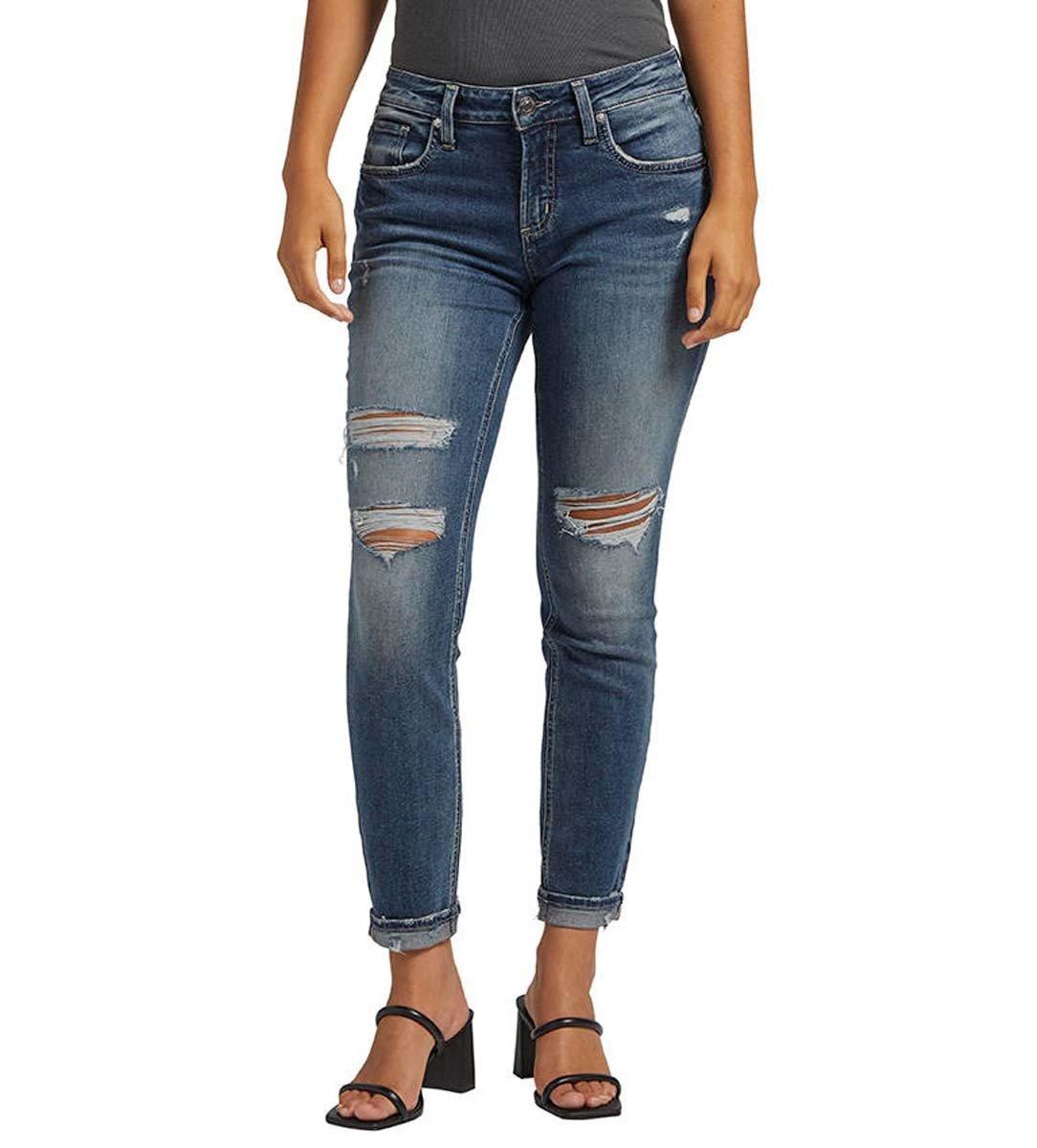 Women's Silver Jeans Co. Plus Size Plus Size Curvy Boyfriend Jeans