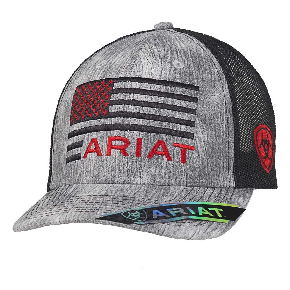 Men's Ariat Flag Shield Logo Snapback Hat