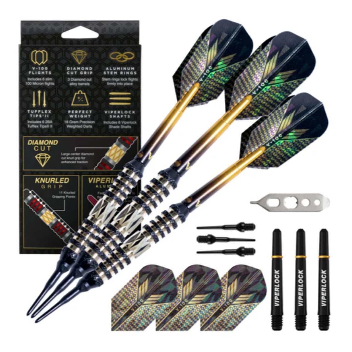 Viper Wizard Gold and Black 20g Soft Tip Darts