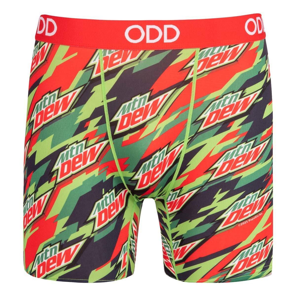 Men's ODD SOX Mountain Dew Camo Boxer Briefs