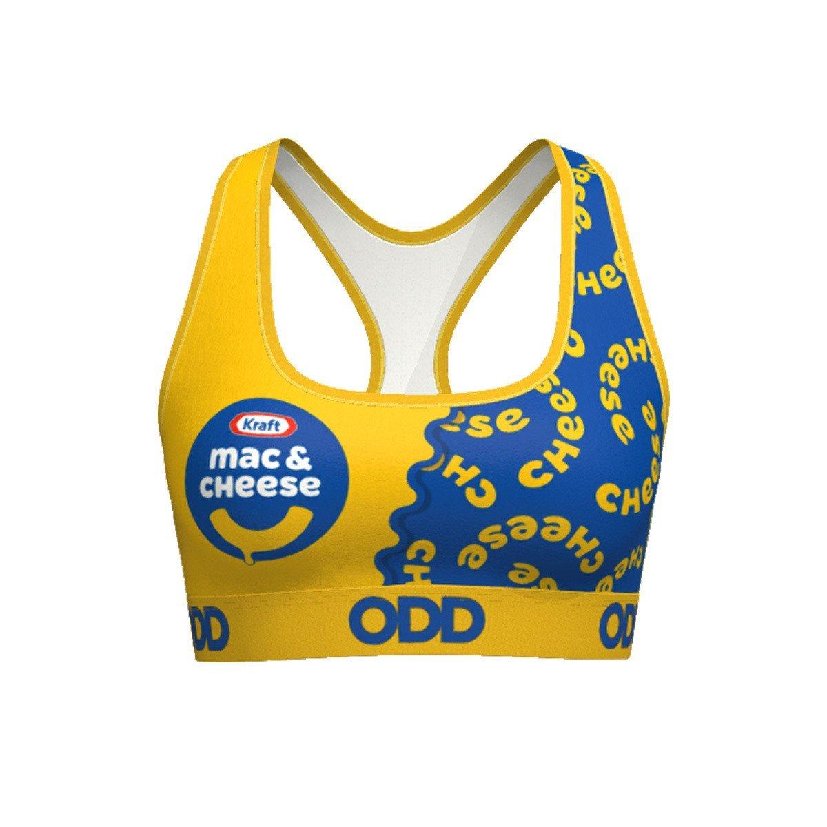 Women's ODD SOX Kraft Mac & Cheese Sports Bra