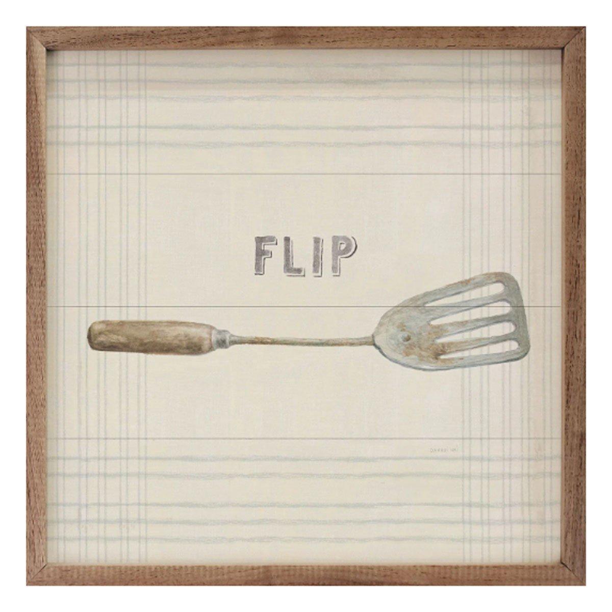 Kendrick Home Floursack Kitchen Sign I Flip By Danhui Nai