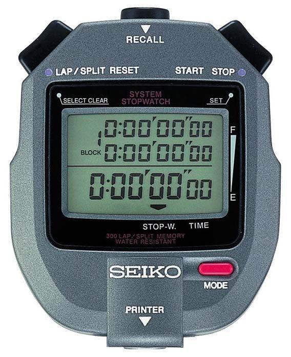 SEIKO 300 Lap Memory Stopwatch Connectable Printer