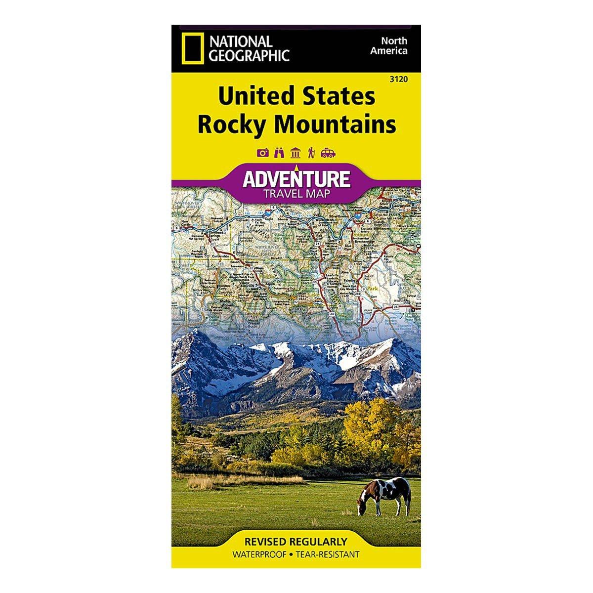 National Geographic Rock Mountain Map