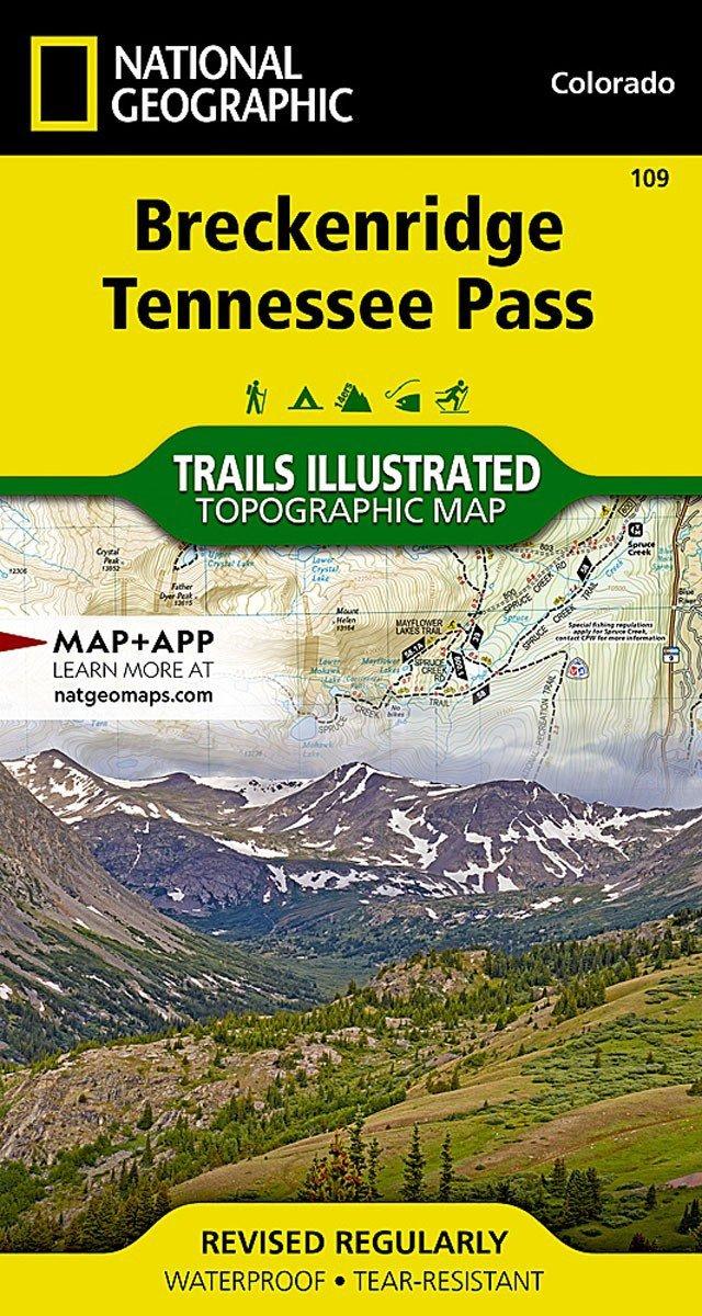 National Geographic Breckenridge Tennessee Pass Map