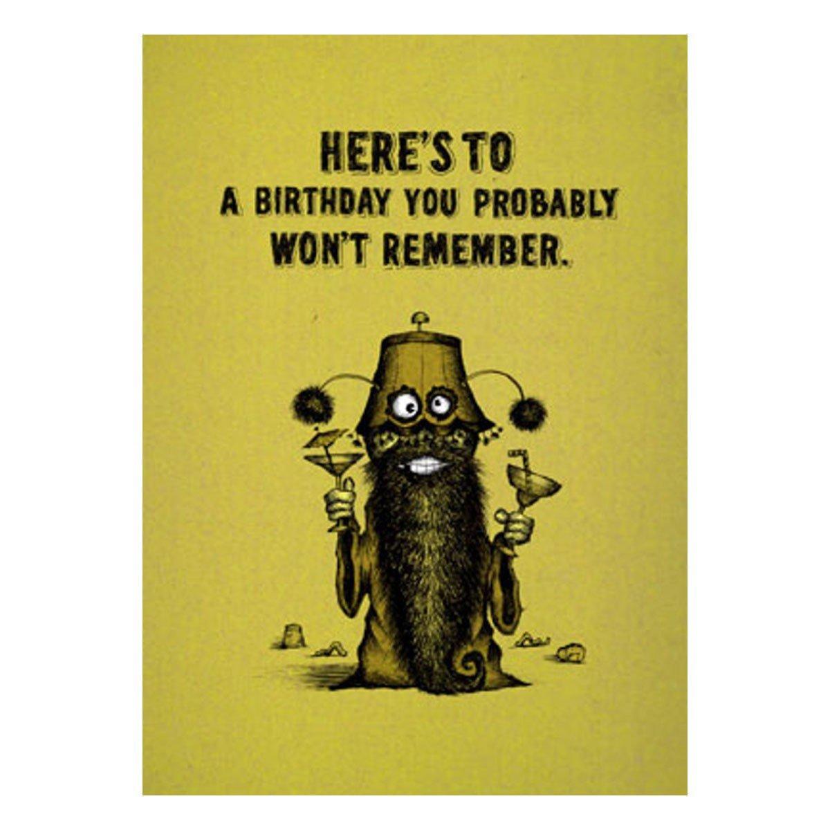 Bald Guy Greetings Probably Won't Remember Birthday Card
