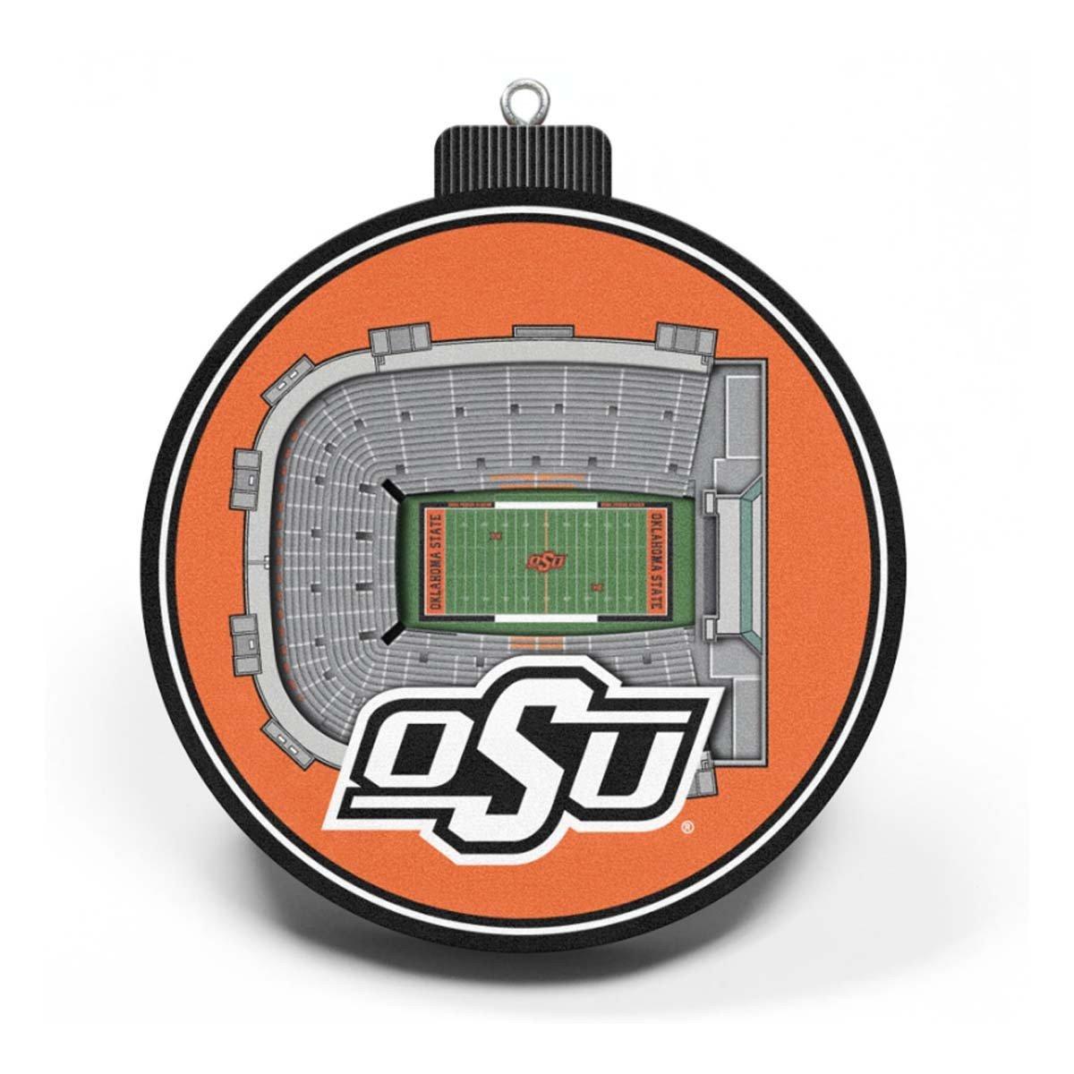 You The Fan Oklahoma State Cowboys Stadium View Ornament