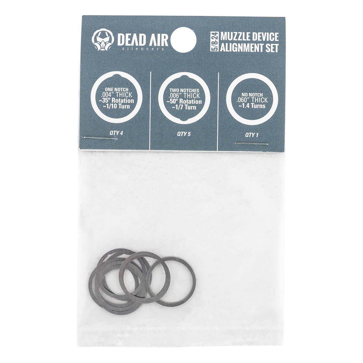 Dead Air Silencers Muzzle Device Alignment Set Shim Kit
