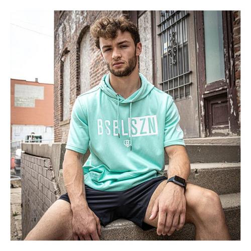 Men's Baseball Lifestyle 101 BSBL-SZN Sleeve Hoodie V2 Mock Neck Sweatshirt
