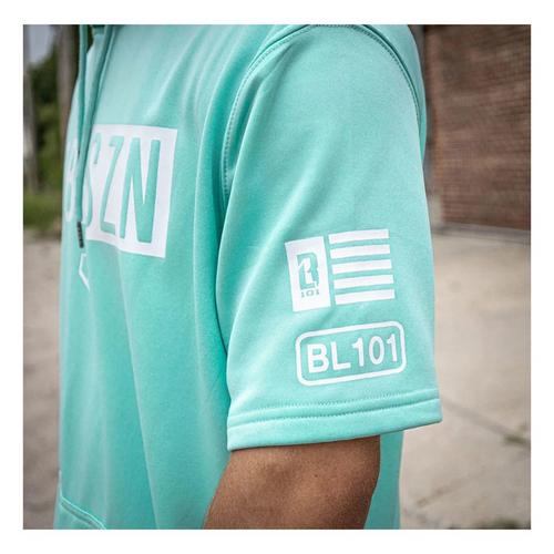 Men's Baseball Lifestyle 101 BSBL-SZN Sleeve Hoodie V2 Mock Neck Sweatshirt