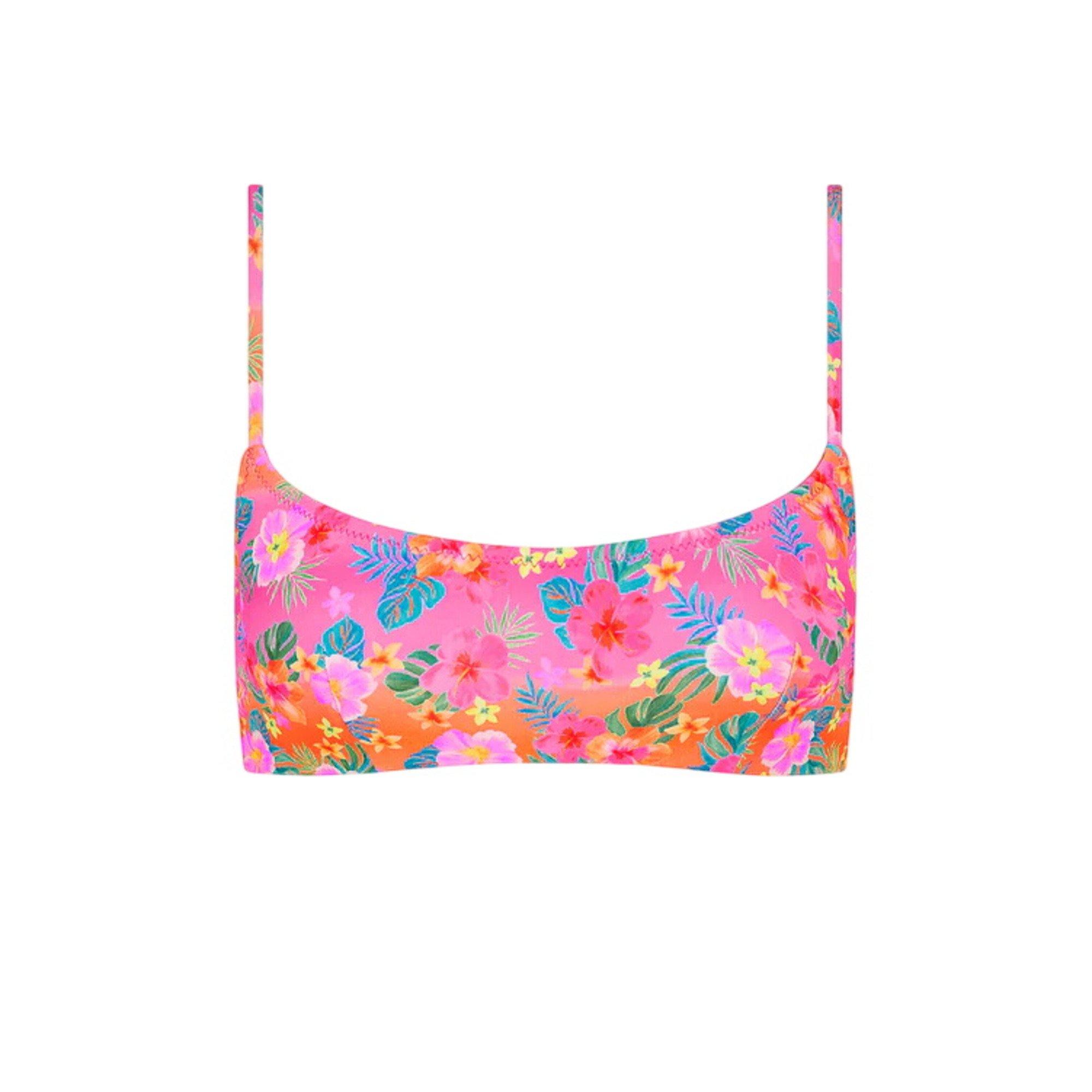 Women's Kulani Kinis Invisible Underwire Crop Swim Bikini Top