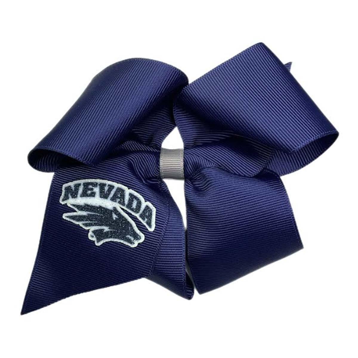 Usa Licensed Bows Nevada Wolf Pack Large Glitter Bow