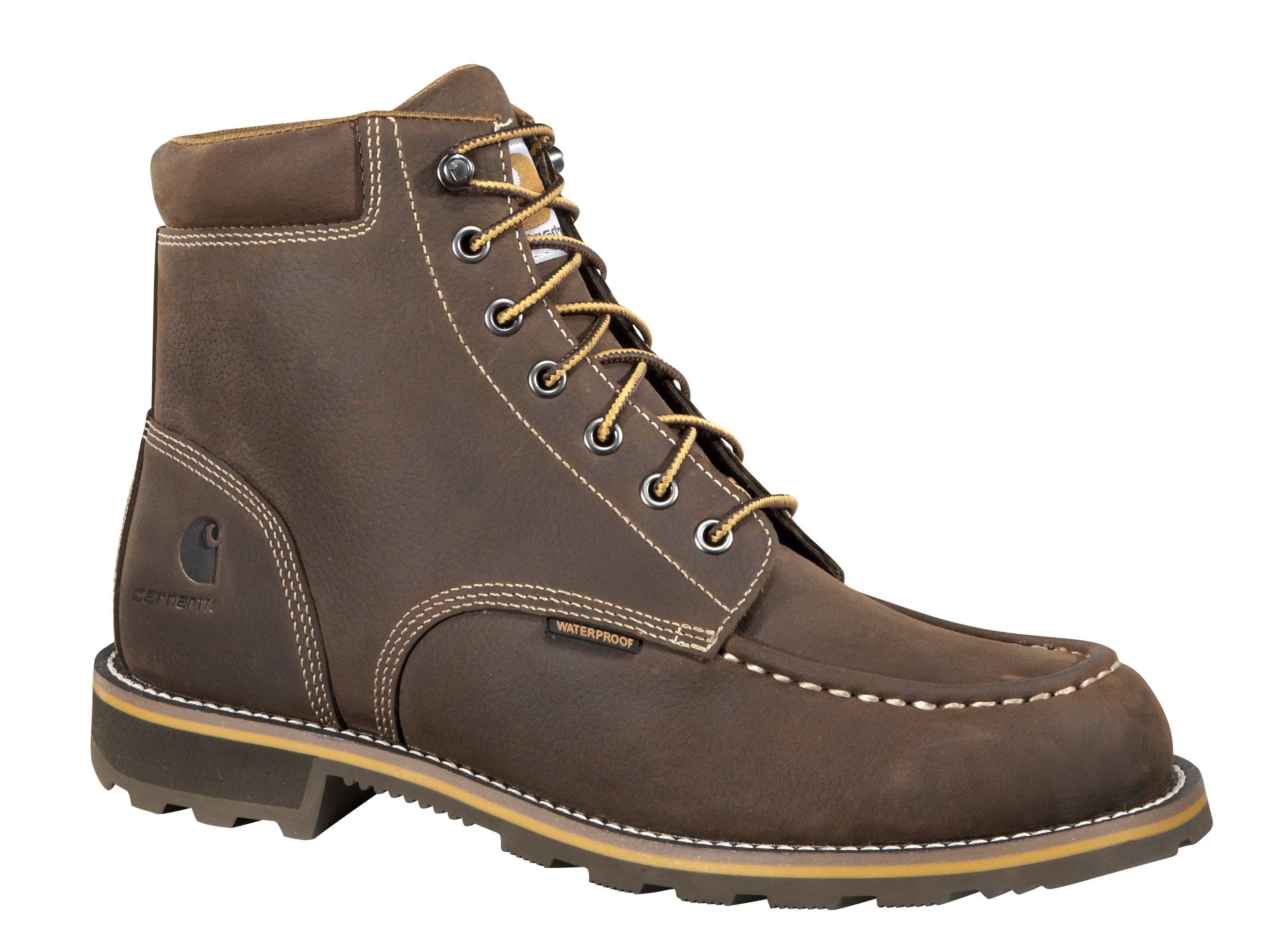 Men's Carhartt Traditional Welt 6" Moc Toe Waterproof Work Boots